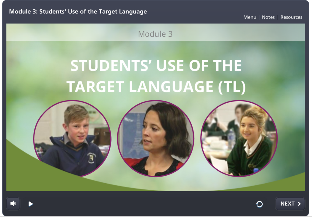 CPD: Target Language Use in the MFL Classroom - Student Use of TL in ...